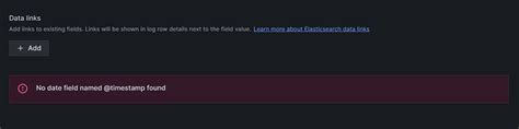 Grafana Elasticsearch Datasource No Date Field Named Timestamp Found Elasticsearch
