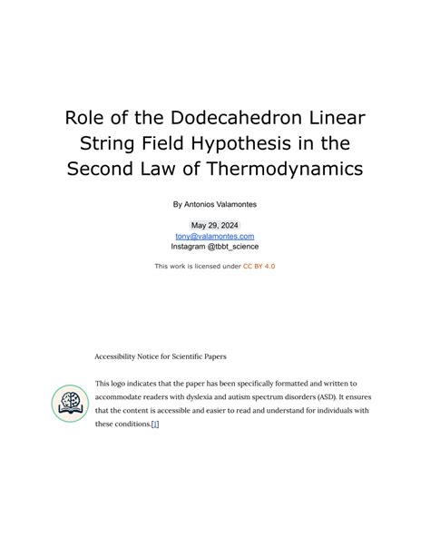 pdf role of the dodecahedron linear string field hypothesis in the