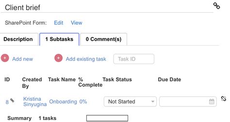 adding a subtask virtosoftware guides and docs