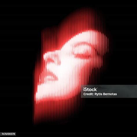 하프톤 흑백 텔레비전 화면 픽셀 패턴의 여성 초상화 그림 개념에 대한 스톡 사진 및 기타 이미지 개념 Sf 영화 Tv 인물 Istock