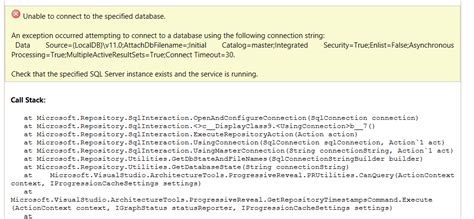 C How Do I Get Codemap In Vs2013 To Run Against A Sql Server 2014