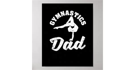 Gymnastics Dad Funny Gymnast Lover Father Day Poster Zazzle