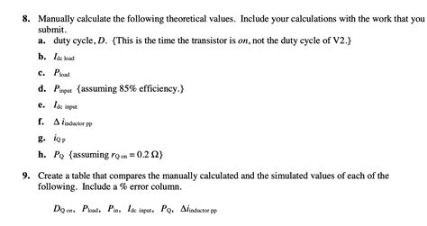 Solved Manually Calculate The Following Theoretical Chegg