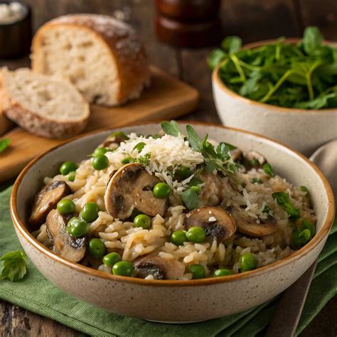 Enhanced Mushroom And Pea Risotto Teresas Recipes