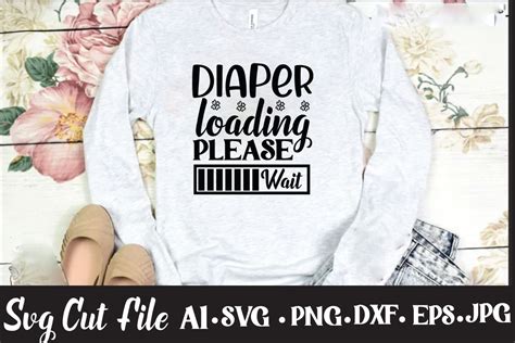 Diaper Loading Please Wait Graphic By Design Stock Creative Fabrica