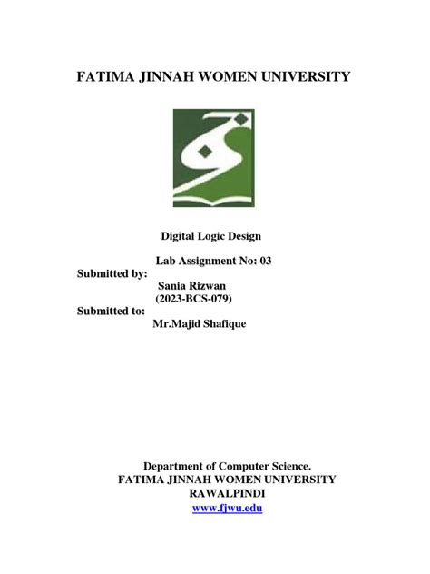 Dld Lab 3 Pdf Boolean Algebra Teaching Mathematics