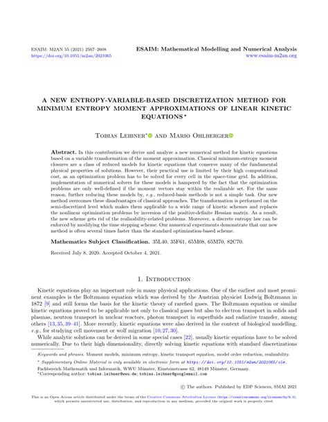 Pdf A New Entropy Variable Based Discretization Method For Minimum