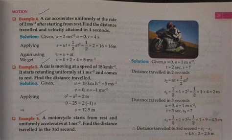 29example 4 A Car Accelerates Uniformly At The Rate Of 2 Ms−2 After Sta