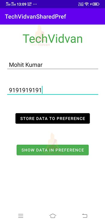 Shared Preferences In Android Techvidvan