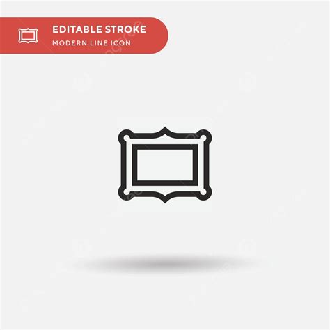 Simple Frame Vector Icon Illustration Design Symbol Template Vector
