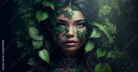 Earth Element Woman Asian Goddess Fantasy Human Representation