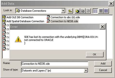 Arcgis Cannot Connect With Sde Oracle