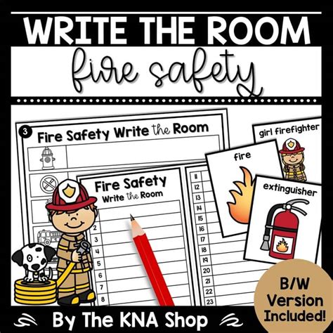 Fire Safety Prevention Week Write The Room Kindergarten First Grade