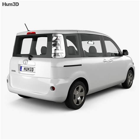 Toyota Sienta 2014 3d Model Download Van On