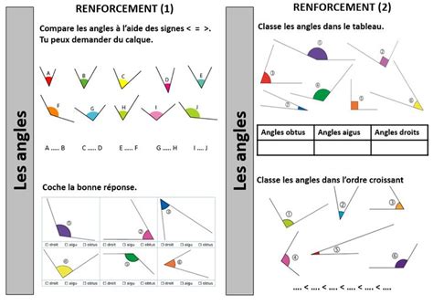 Mesures Renforcement Sur Les Angles Ce2 Cm1 Journal Dune Pe Ordinaire Exercice Cm1 Ce2
