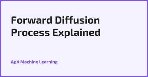 Forward Diffusion Process Explained