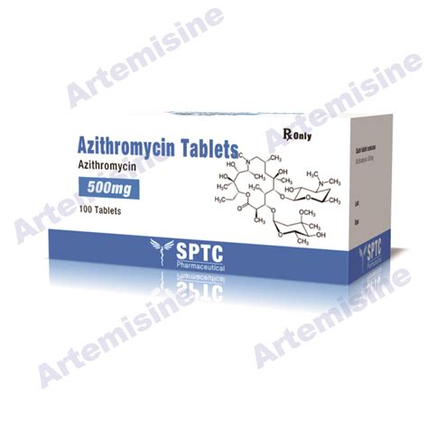 Azithromycin Tablets 500mg Sinophare Bio Technology Co Ltd