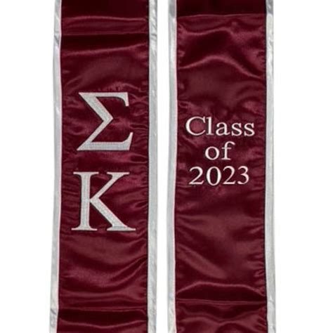Other Sigma Kappa Class Of 225 Graduation Stole Sash Poshmark