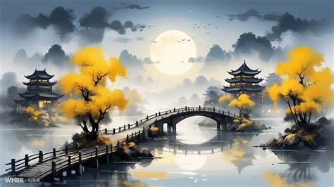 二十四桥明月夜 小蜗牛与抱抱熊 站酷zcool