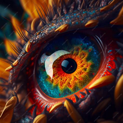 Premium Photo Close Up Of An Eye Of A Lizard