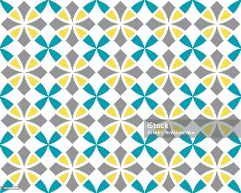 기하학적 원활한 패턴 빈티지 텍스처 추상 적 매끄러운 아라베스크 벡터 패턴 색상 장식 흰색 배경에 회색 노란색 파란색 추세 색상 심플한 디자인 원단 직물 포장 0명에 대한