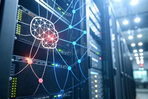 Artificial Intelligence Network Concept With Neural Connections Stock Illustration