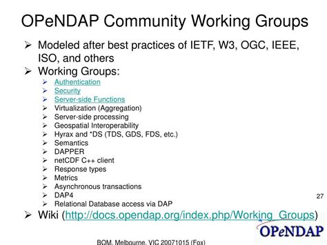 PPT OPeNDAP The Open Source Project For A Network Data Access Protocol BOM Tutorial