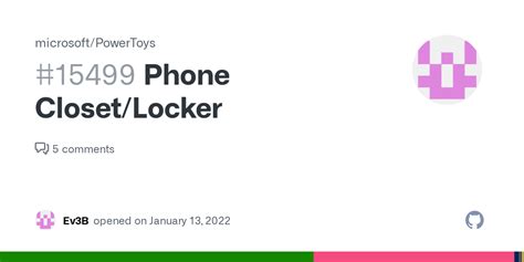 Phone Closetlocker · Issue 15499 · Microsoftpowertoys · Github