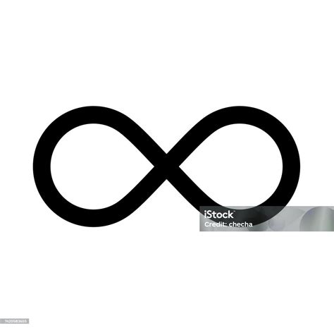 Tanda Tak Terhingga Simbol Matematika Vektor Yang Mewakili Konsep Tak Terhingga Ilustrasi Stok