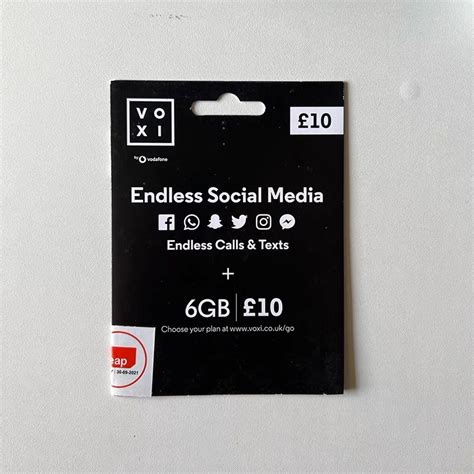 Uk Telephone Card Voxi European Roaming Card Foreign 4g 5g