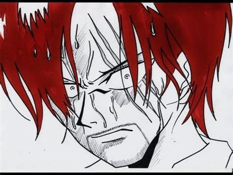 No485 How To Draw Red Haired Shanks 赤髪のシャンクス Youtube