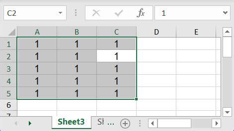 Ctrl Shift Space Bar Select Data Range ExcelNotes