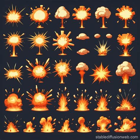 2d Animation Sprite Sheet Prompts Stable Diffusion Online