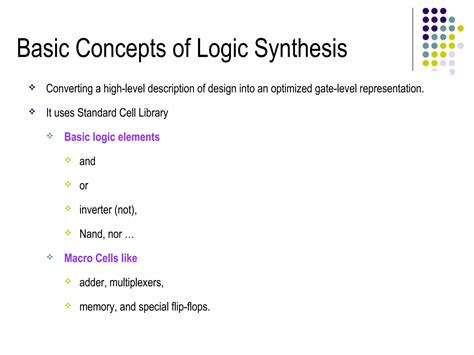 coding style for good synthesis ppt