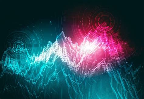 Abstract Graphs And Hud Interface Background Stock Illustration