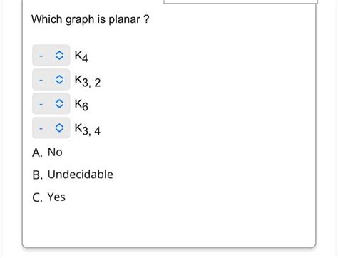 Solved Which Graph Is Planar Chegg Com