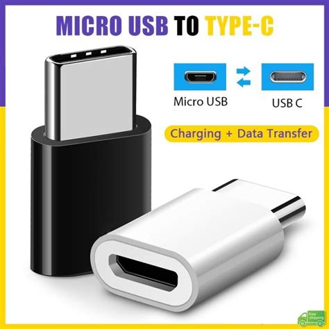 Android Micro Usb เป็น Type C อะแดปเตอร์ชาร์จ Otg อะแดปเตอร์แปลง สําหรับชาร์จและถ่ายโอนข้อมูล