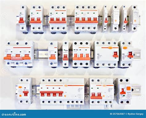 Automatic Modular Electrical Switches Stock Image Image Of Component Equipment