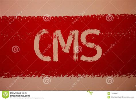 Text Sign Showing Cms Conceptual Photo Content Management System Supports Modification Of
