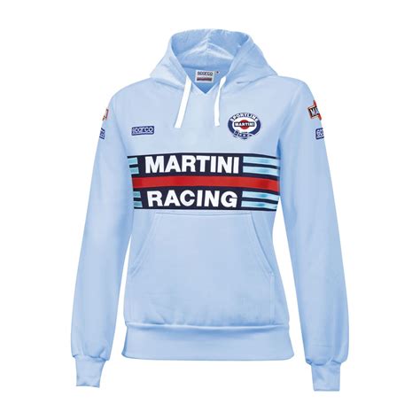 Sparco Ladies Martini Racing Hoodie Light Blue Sky Blue Sweatshirts