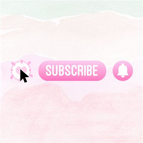 Cute Pink Like And Subscribe Rounded Animation Etsy