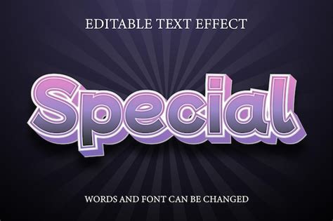 Premium Vector Special 3d Style Text Effect