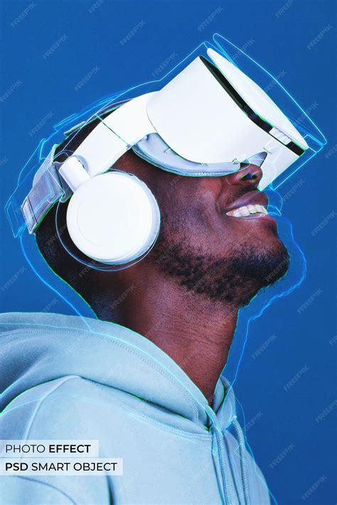 Free Psd Portrait Of Person With Vivid Light Contour Effect