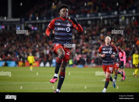 Toronto Fc Forward Deandre Kerr 29 Celebrates After Scoring Against The Columbus Crew During