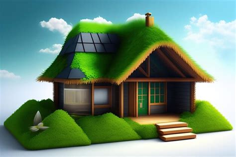 Premium AI Image Environmental Protection Building Concept Design