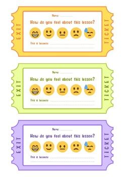 Exit Ticket Set By Brianne Bramwell TPT