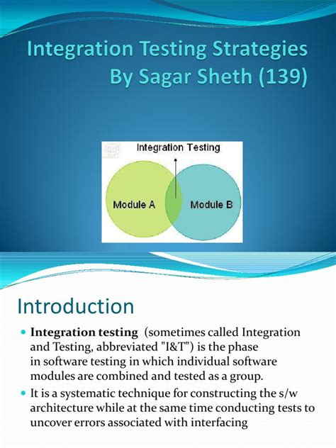 Integration Testing Strategies Pdf Information Technology