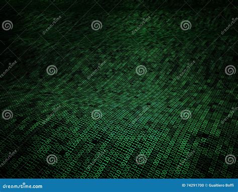 Binary Code D Background Stock Illustration Illustration Of Tech