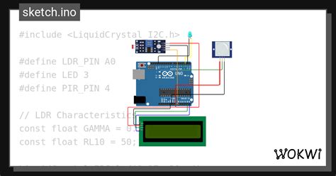 Modul 11 Praktik Sensor Ultranik PIR Dan LDR Wokwi ESP32 STM32 Arduino Simulator
