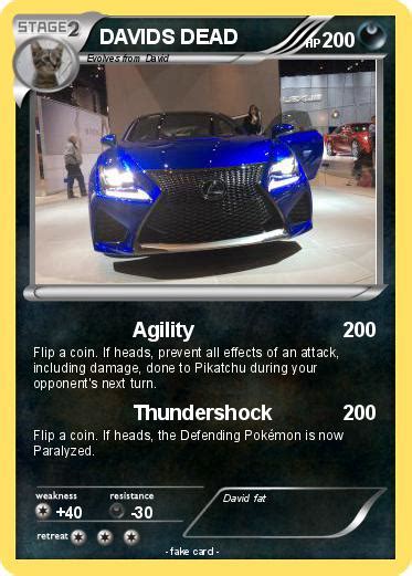 Pokémon Davids Dead Agility My Pokemon Card